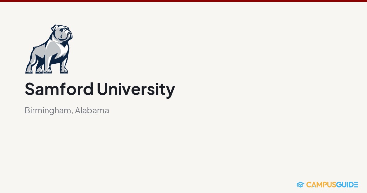 Samford University: 83.3% Acceptance Rate | CampusGuide